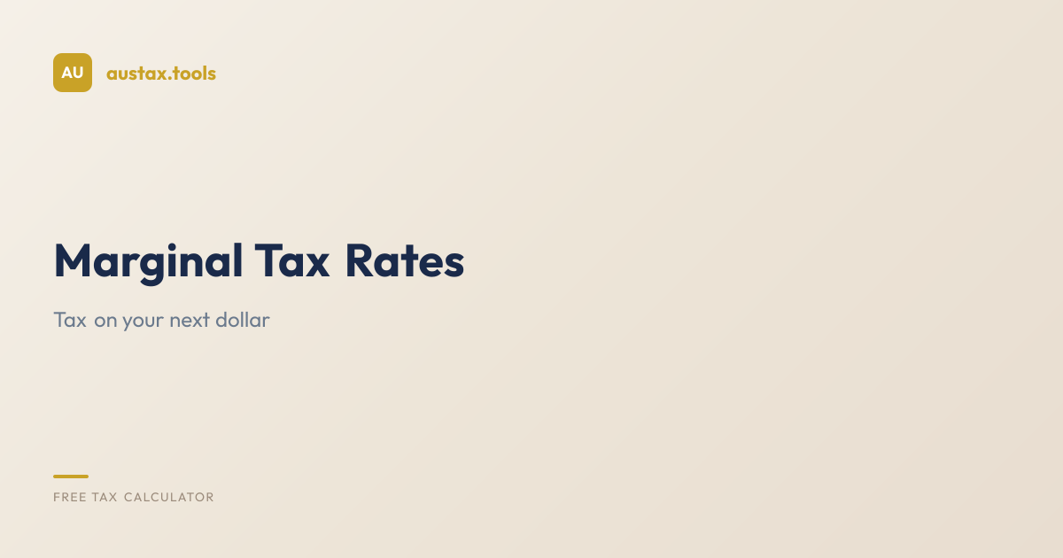Australian Marginal Tax Rates 2025-26 & 2026-27 — ATO Brackets